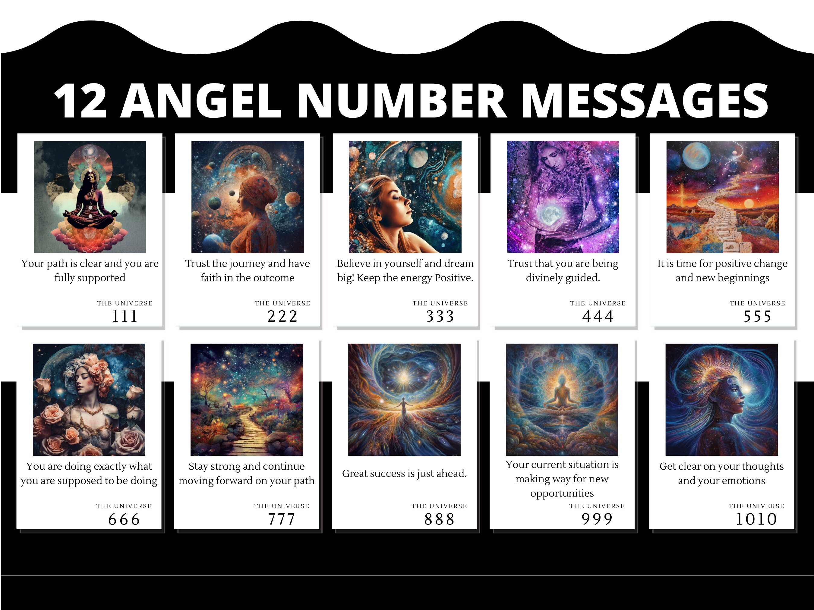 Angel Number Wall Art Instant Download Poster Spiritual Wall - Etsy Canada