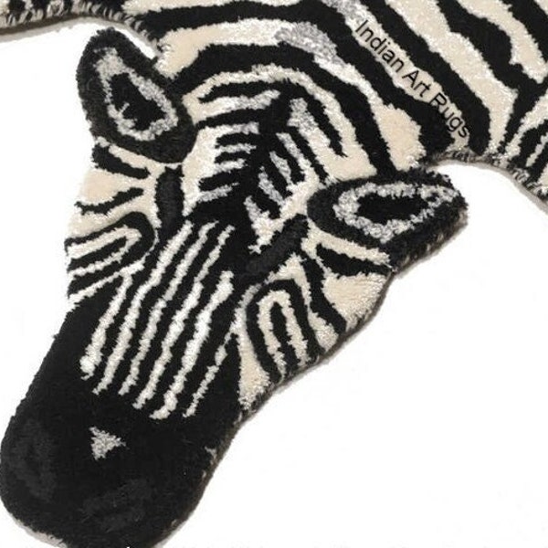 Small Zebra Rug - Etsy