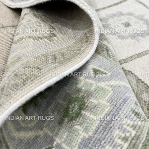 Natural Muted Cream and Gray Color Oushak Made to Order in Any ...