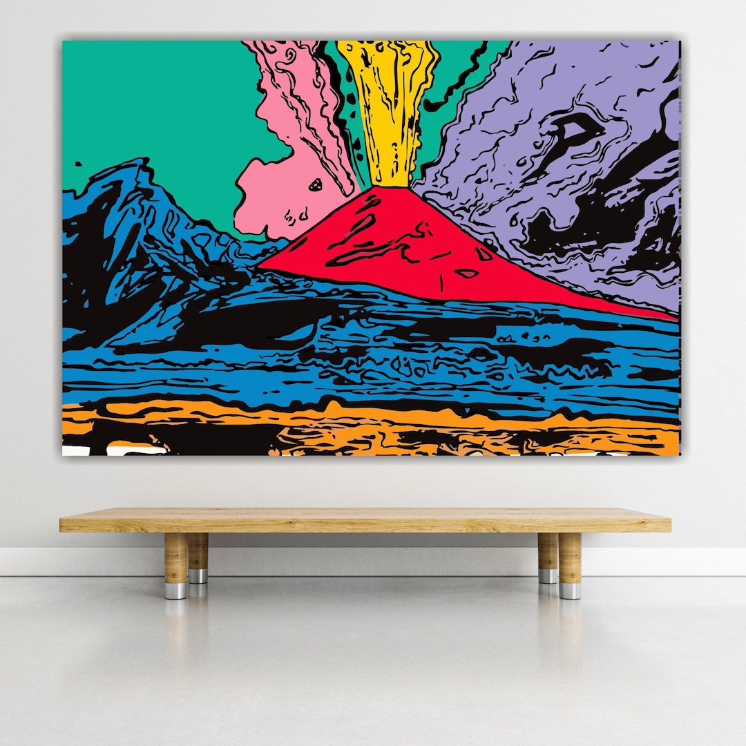Andy Warhol, Vesuvius, Poster or Painting on Canvas, Pop Art, Interior ...