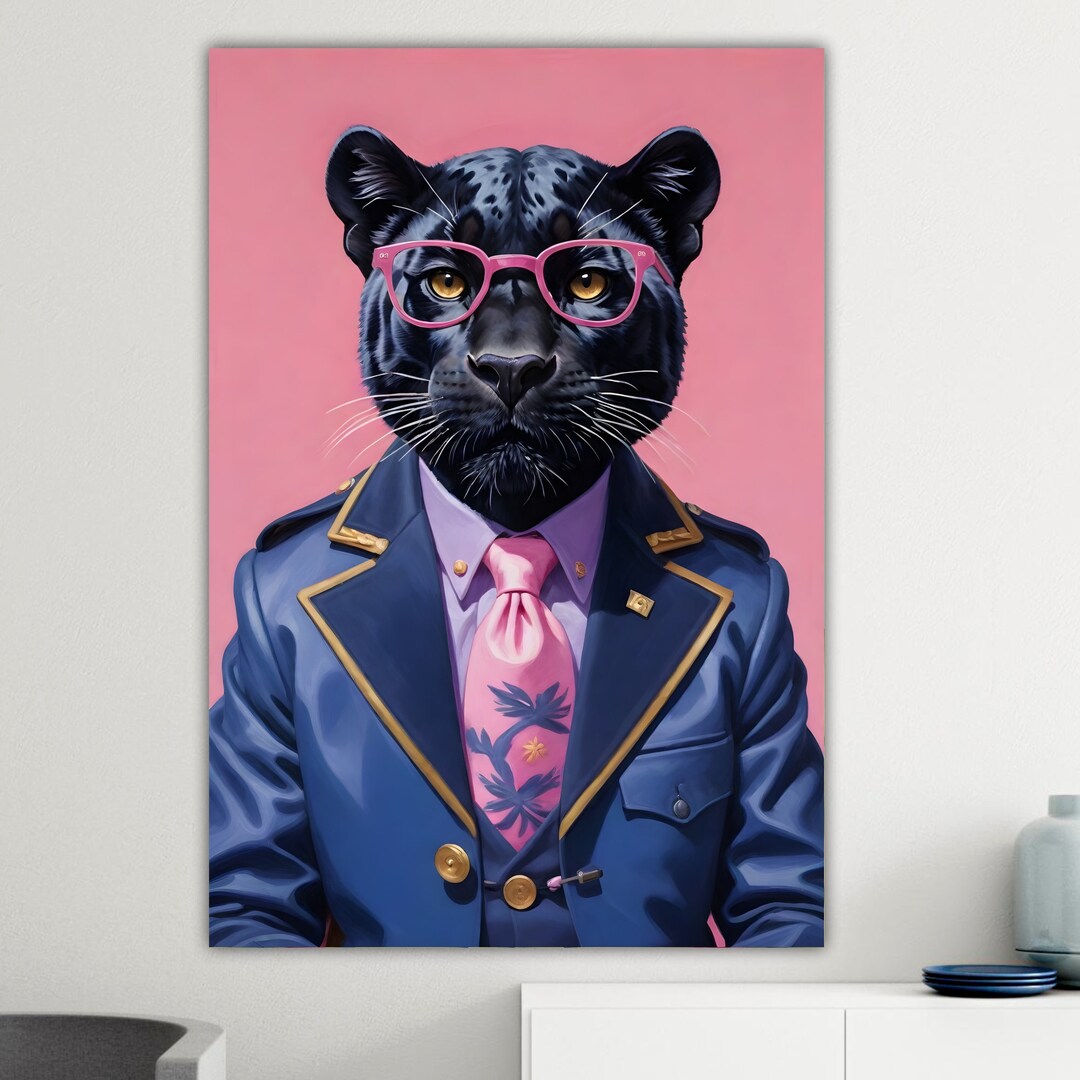 Pantera Pop, Modern Version Poster or Colorful Painting, Jungle and ...