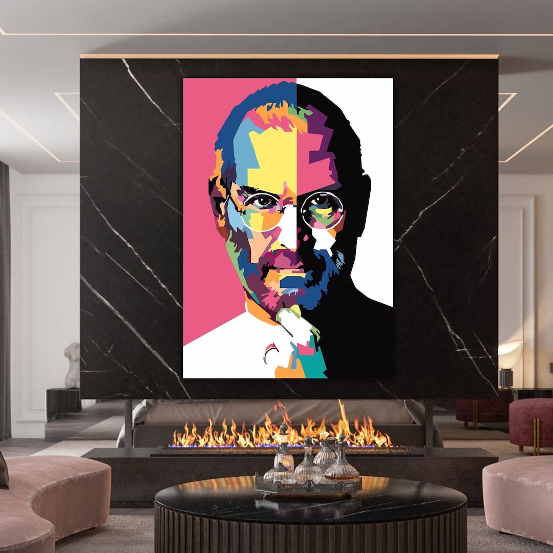 STEVE JOBS Pop. Poster or Painting on Canvas 360g. Numbered and Limited ...