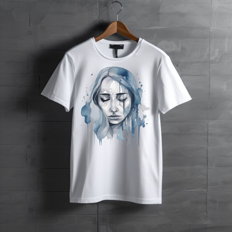 Reflections of Sorrow: A Portrait of Sadness - Etsy