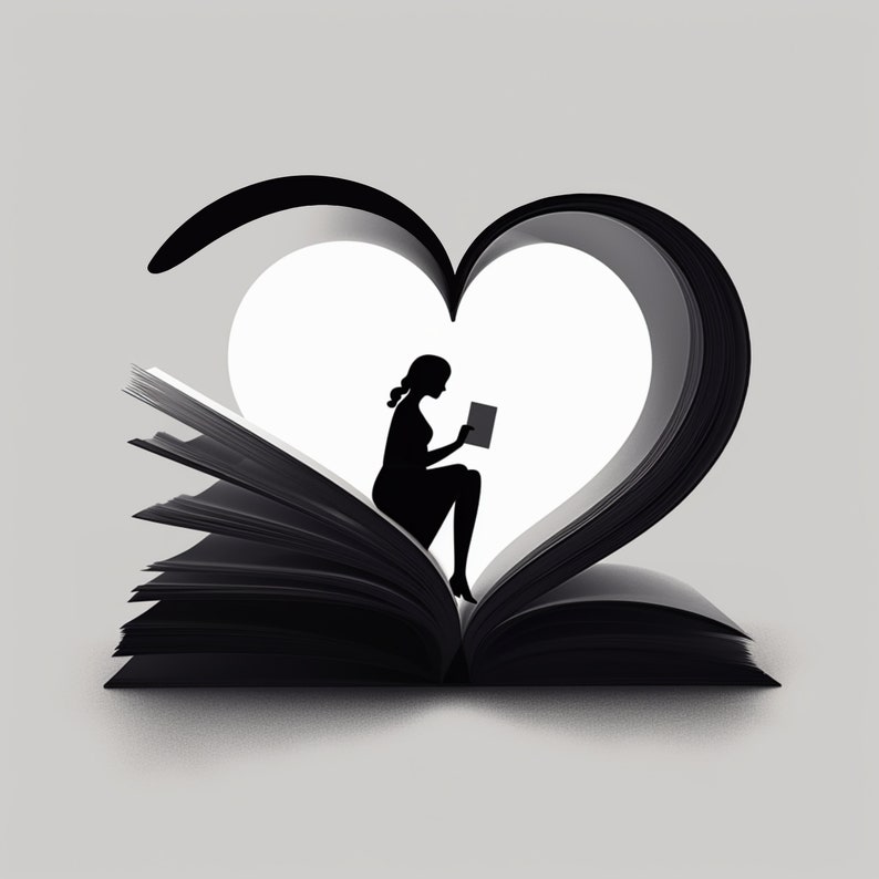 The Heart of Reading - Etsy
