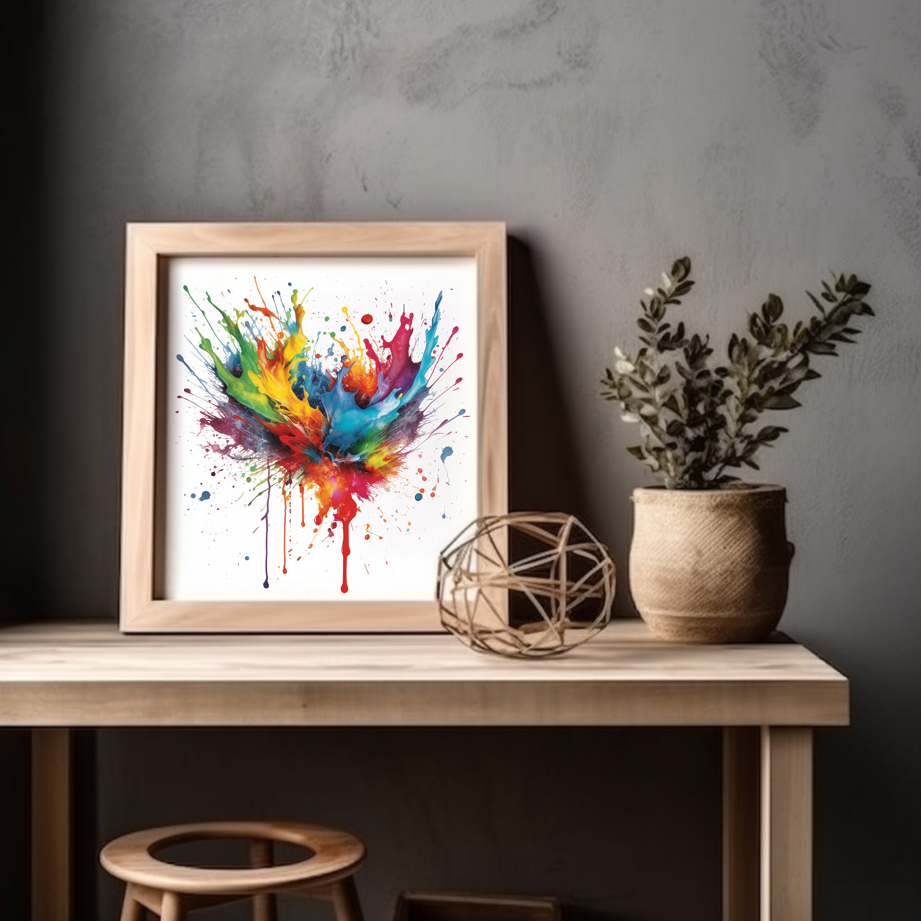 Vibrant Splatter Spectacle - Etsy