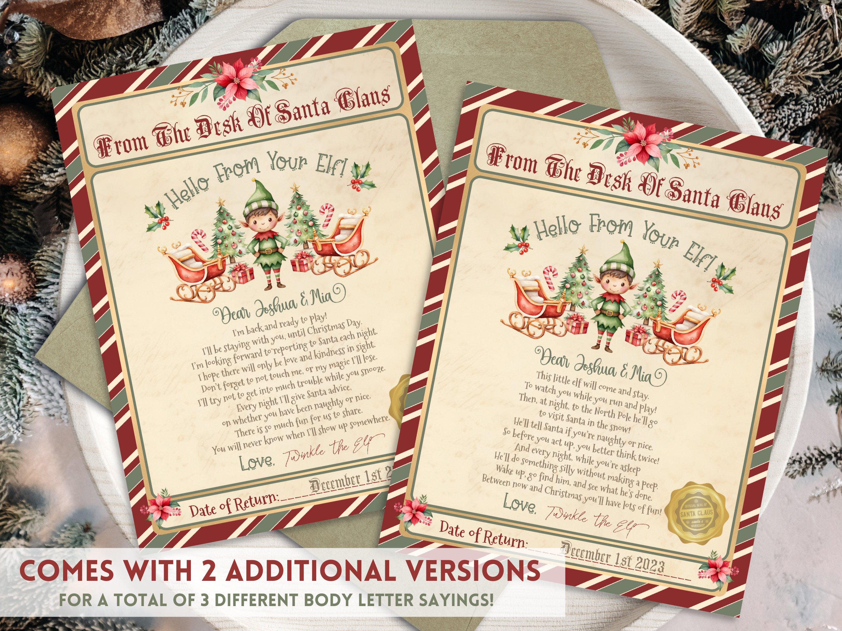 Editable Christmas Elf Welcome Letter Elf Activity Elf Games Elf ...