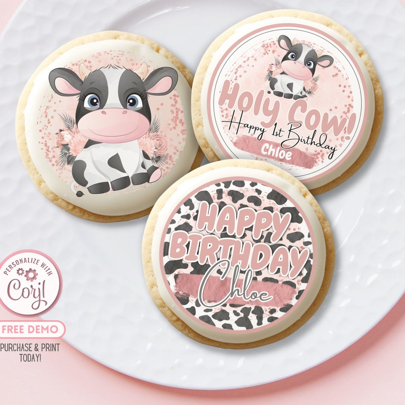 Cow Cookies - Etsy