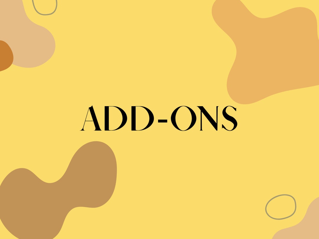 Add Ons | Logo Design - Etsy