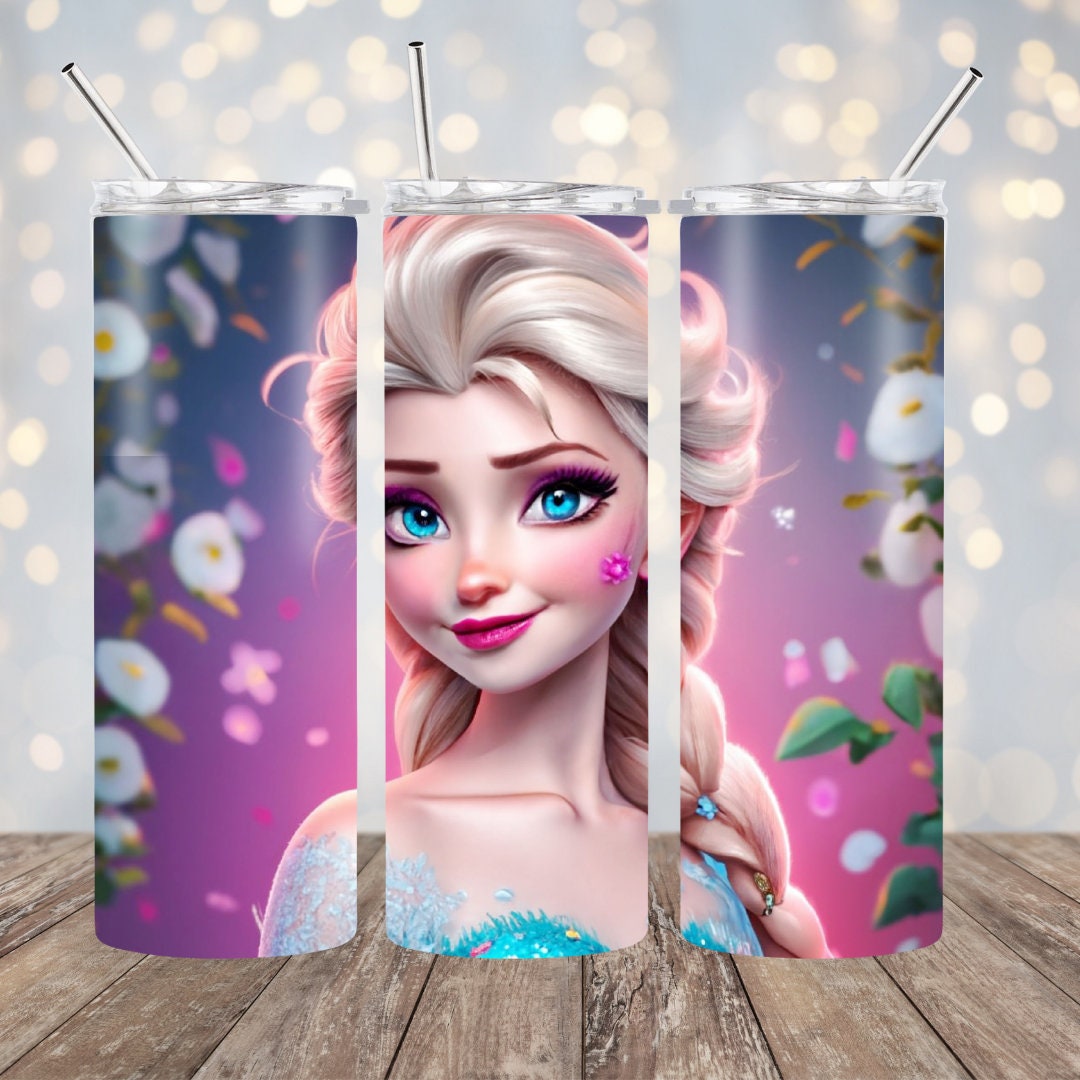 Elsa Frozen 20oz Sublimation Tumbler Designs, Straight and Tapered ...
