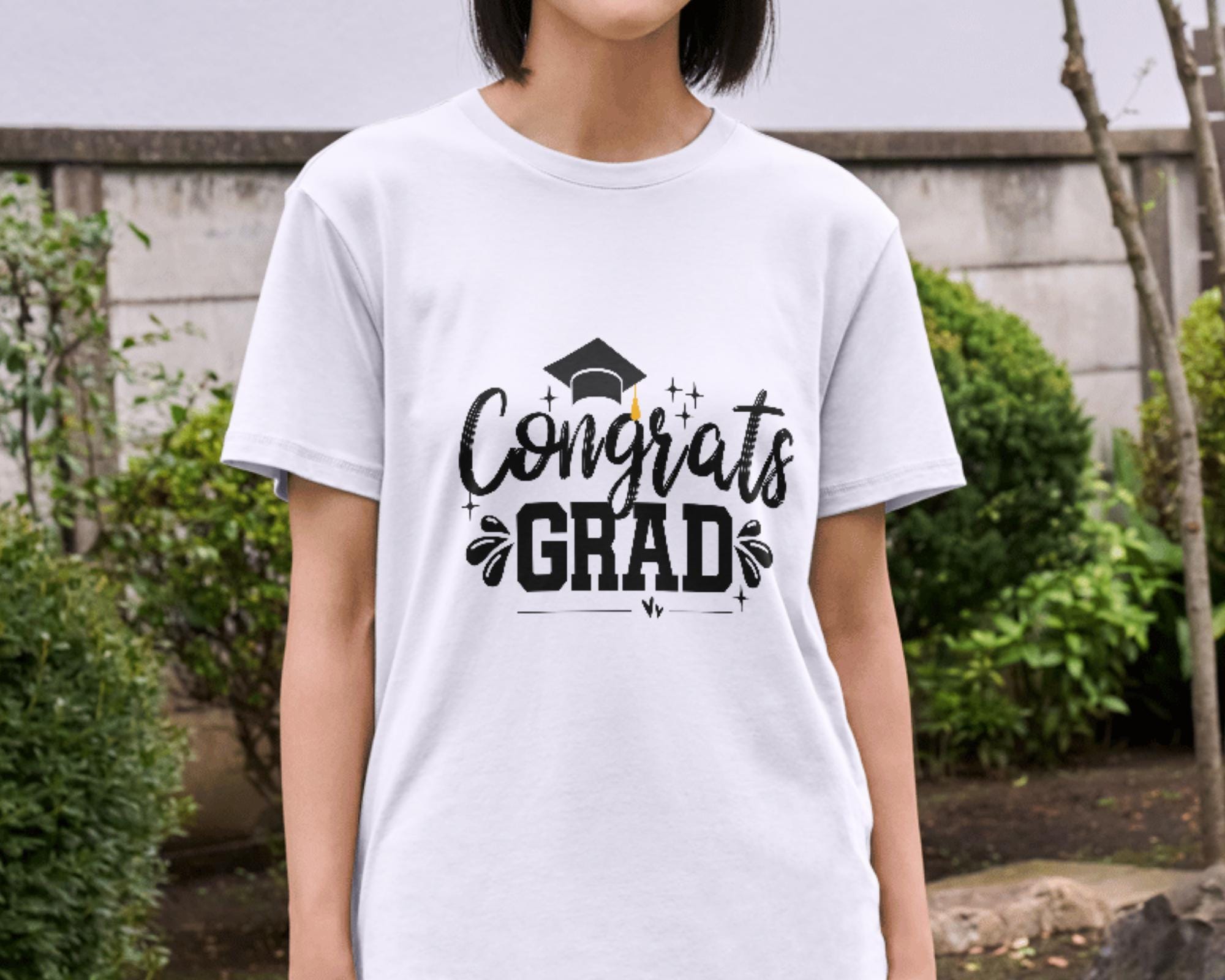 Congrats Grad SVG Bundle: Graduation Cap, Shirt, Topper (instant ...