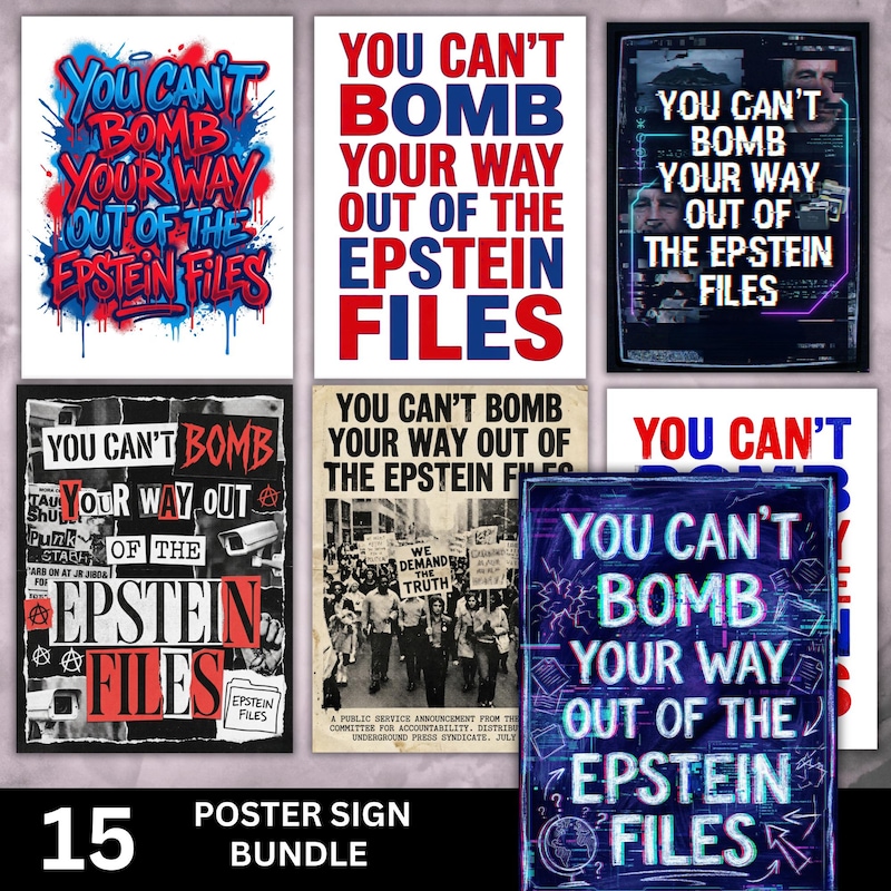 Epstein File Protest Signs - Etsy