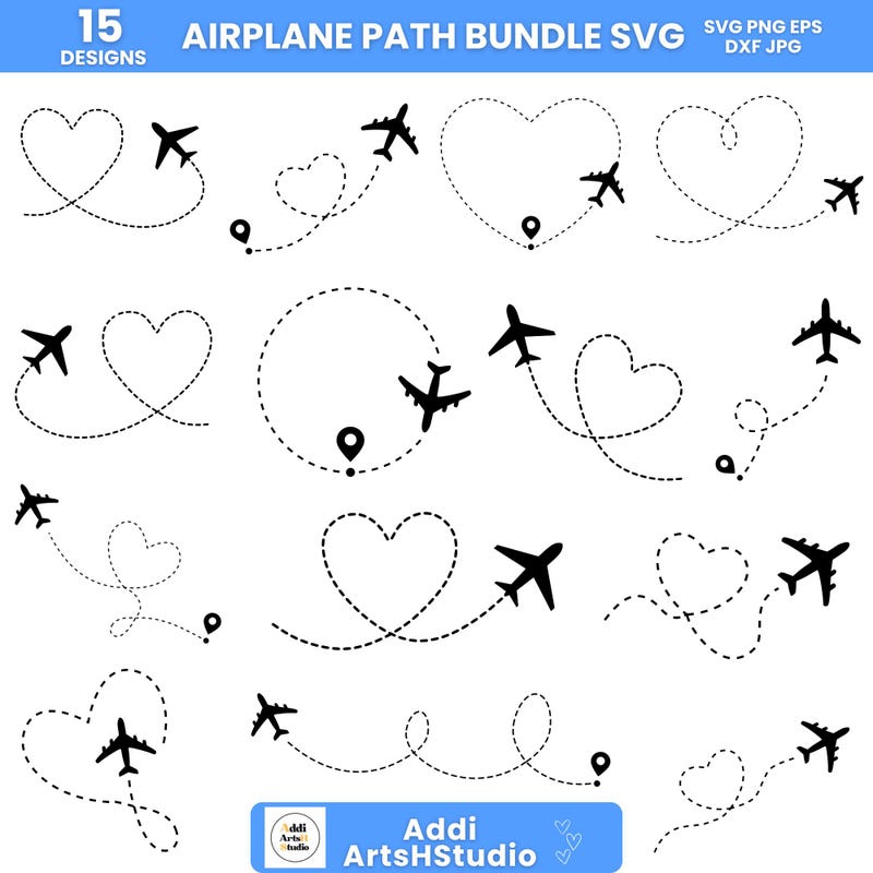 Airplane Svg - Etsy