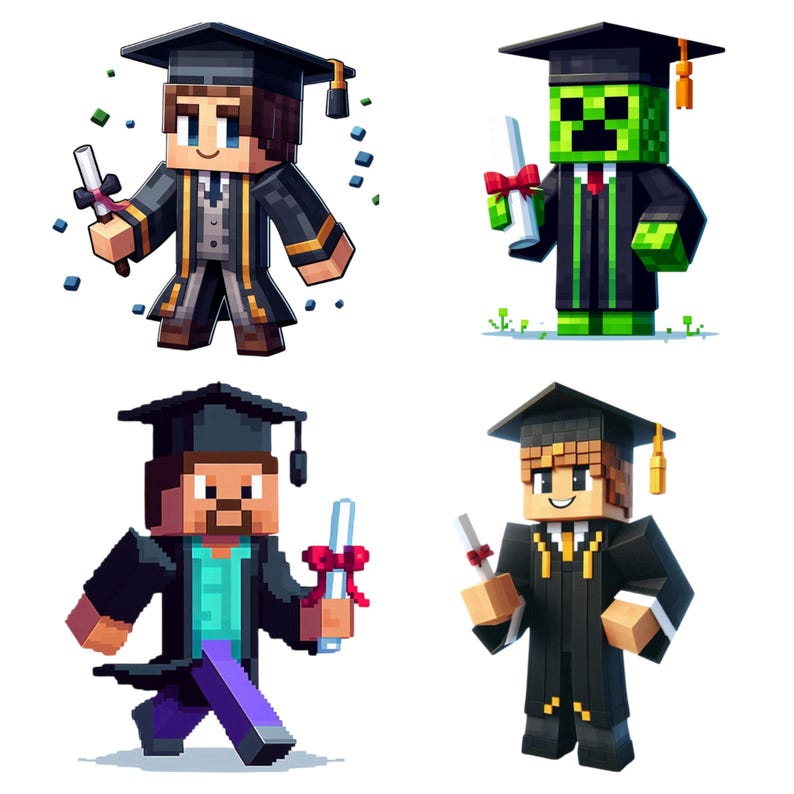 Character Graduation Gamer 2025 Png, Senior 2025 Graduation Png, Gamer ...