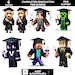Character Graduation Gamer 2025 Png, Senior 2025 Graduation Png, Gamer ...