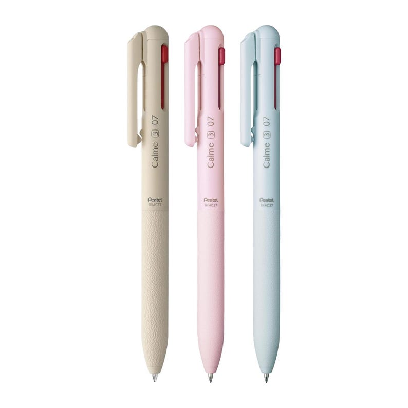 Limited Version, Pentel Calme 0.7mm 3-colour Silent Ballpoint Pen ...