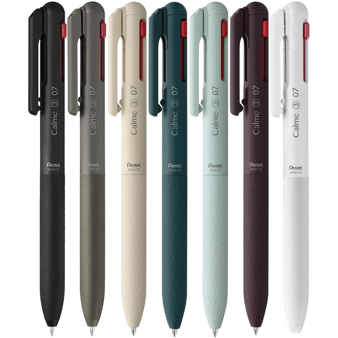 Limited Version, Pentel Calme 0.7mm 3-colour Silent Ballpoint Pen ...