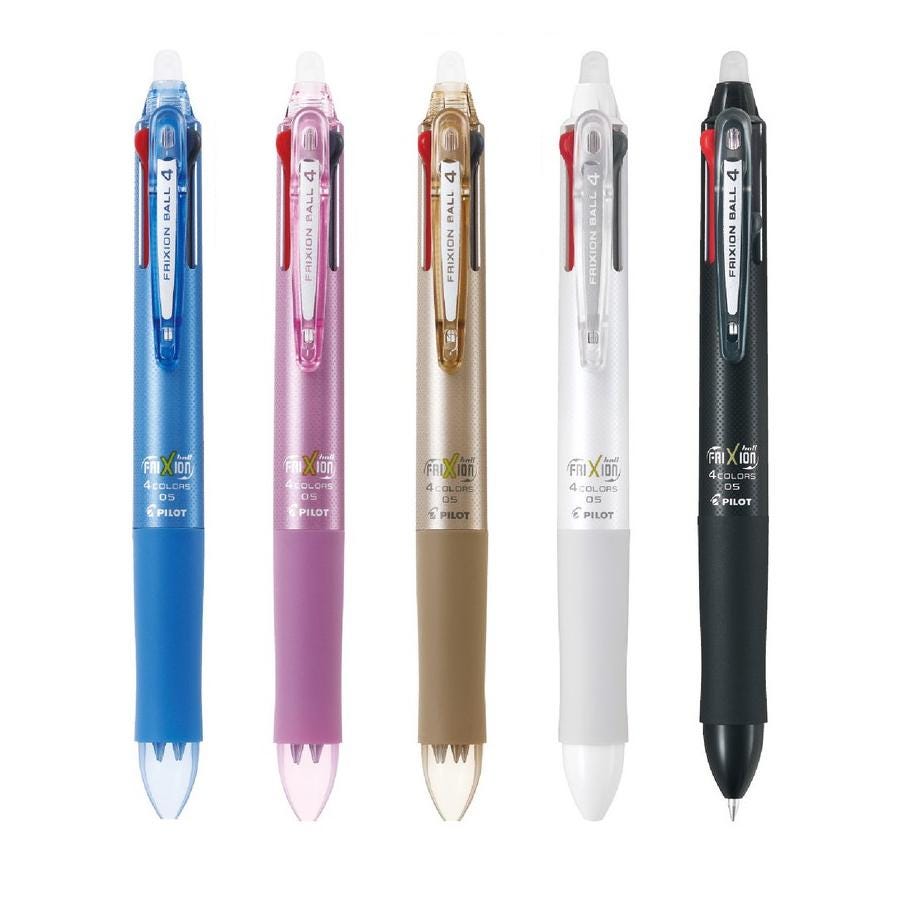 Multi Color Pen Pilot Frixion 4-Color Gel Ink Pen - Erasable Multi-Pen ...