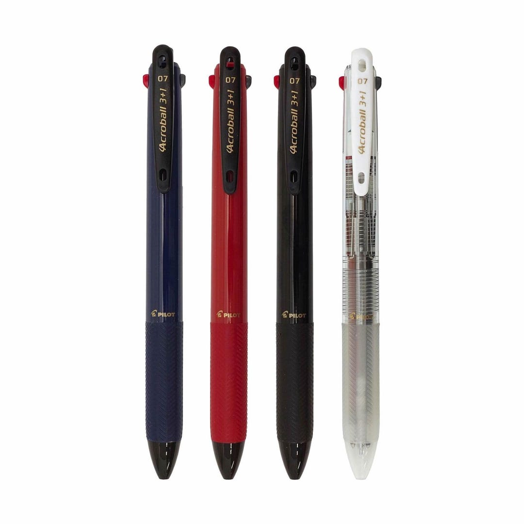 Pilot Acroball 3+1 Multifunctional Pen (3-colour 0.7mm Ballpoint Pen ...