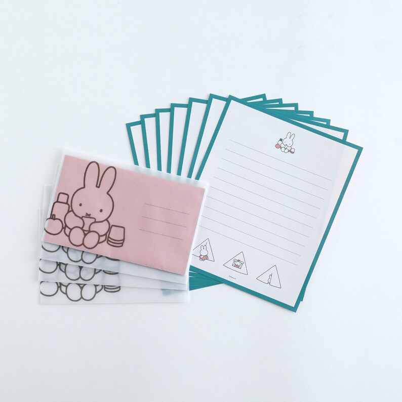 Miffy Letter Set 8 Sheets of Letter Papers, 4 Envelopes Made in Japan ...