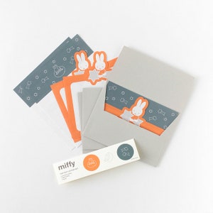 Miffy POP OUT Series Letter Set ( 6 Sheets of Letter Paper, 3 Envelopes, 3 Seals) - Made in ...