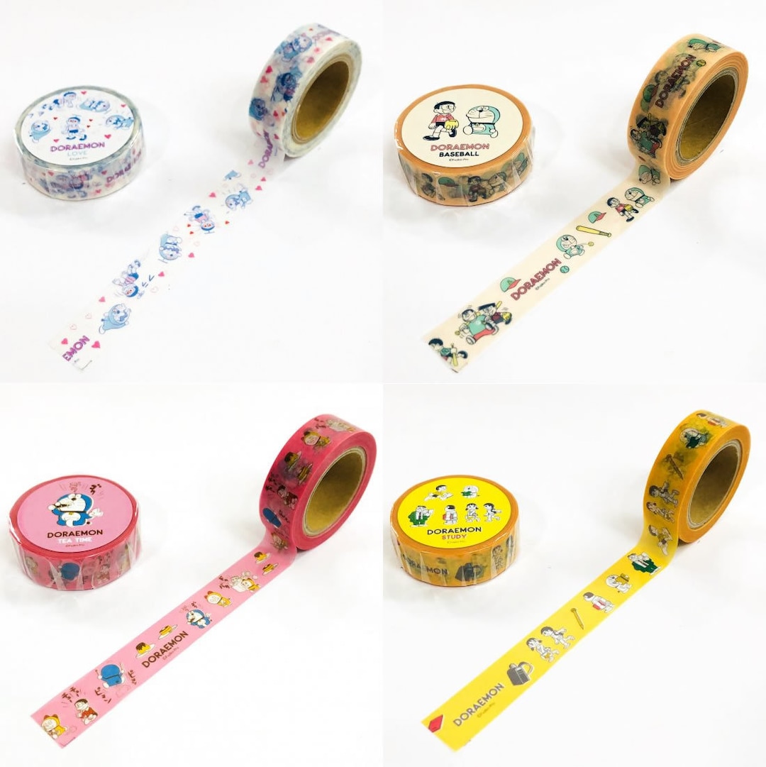 Doraemon Cutie Japanese Washi Masking Tape, 15mm X 10m,for Decorating ...
