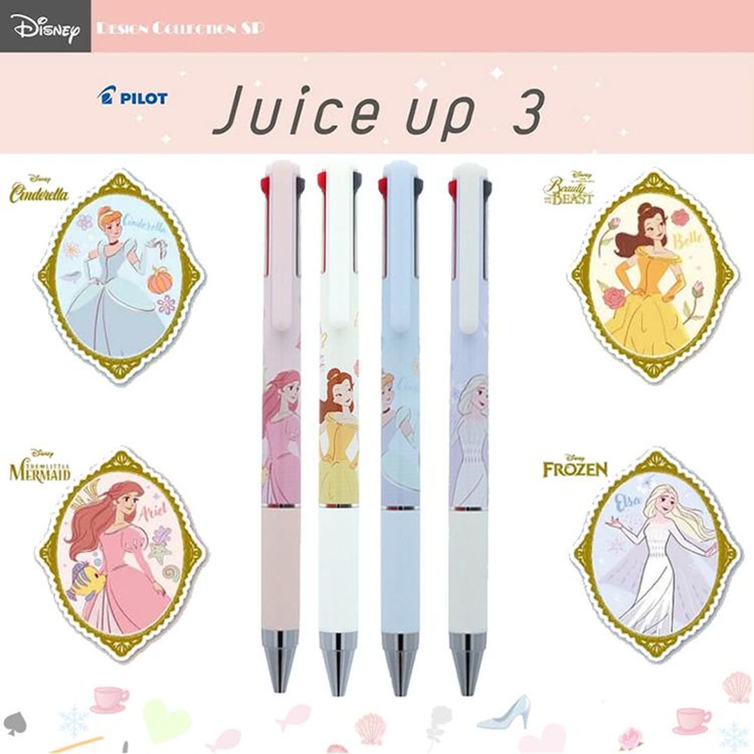 Made in Japan-pilot Juice up 3 Ultra-fine Disney Princess 0.4mm 3 ...