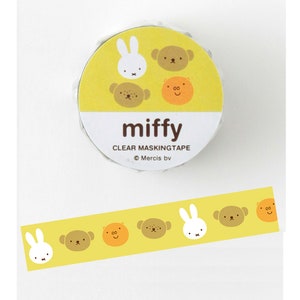Miffy Cutie Clear Masking Tape, 20mm X 4m, for Decorating Your Diaries, Gifts, Planners ...