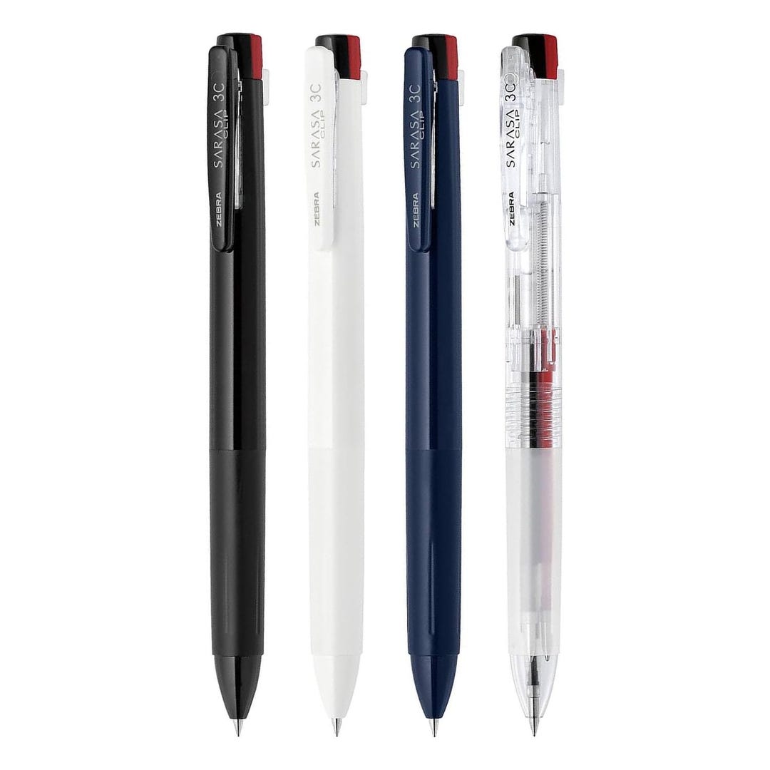 Zebra SARASA 3C 0.5mm 3-colour Gel Ink Rollerball Multicolour Pen, J3J5 ...