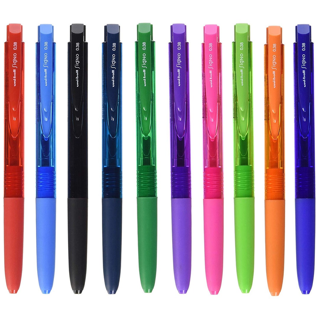 Uni Signo RT1 0.38mm Gel Ink Ballpoint Pen, Made in Japan, Smooth ...
