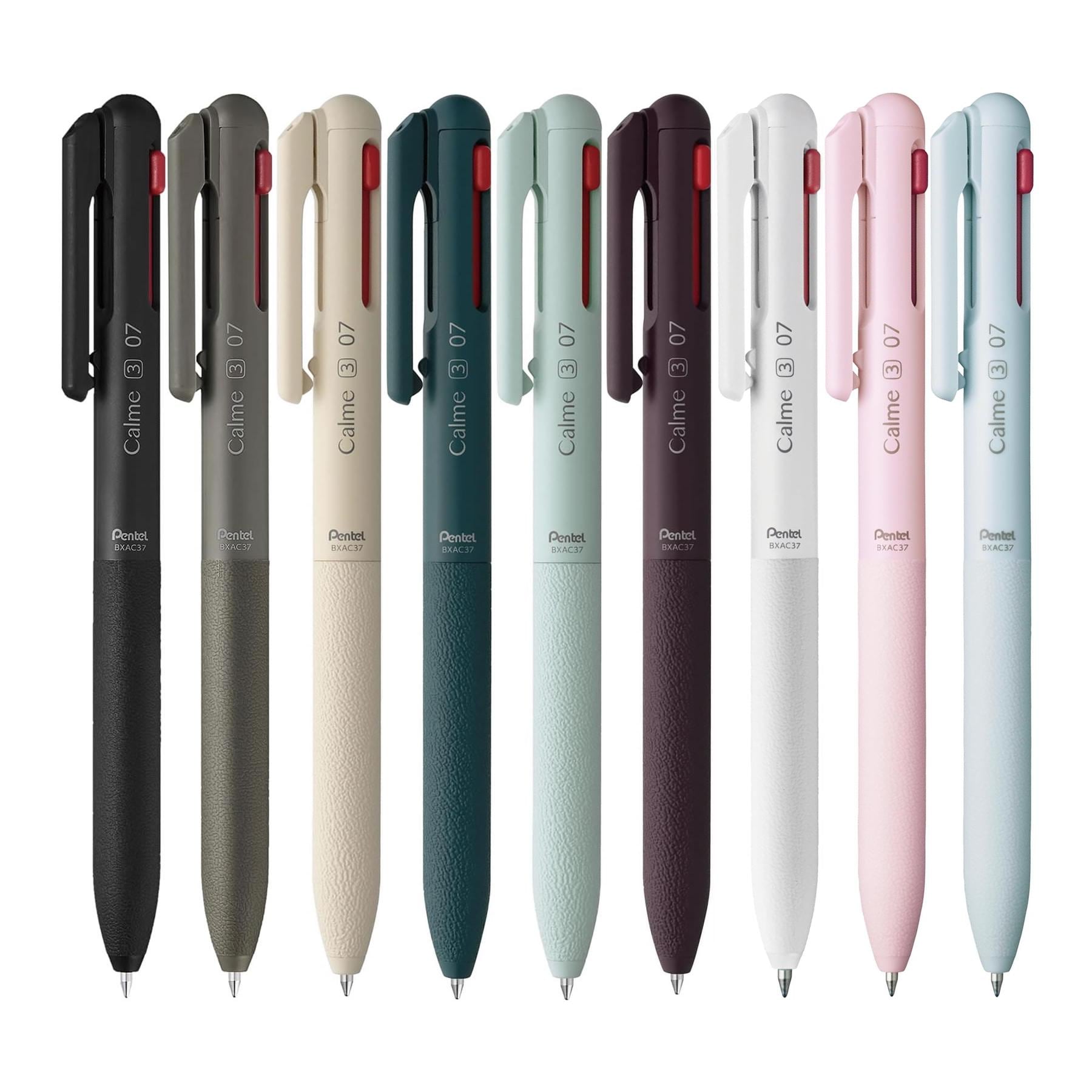 Limited Version, Pentel Calme 0.7mm 3-colour Silent Ballpoint Pen ...