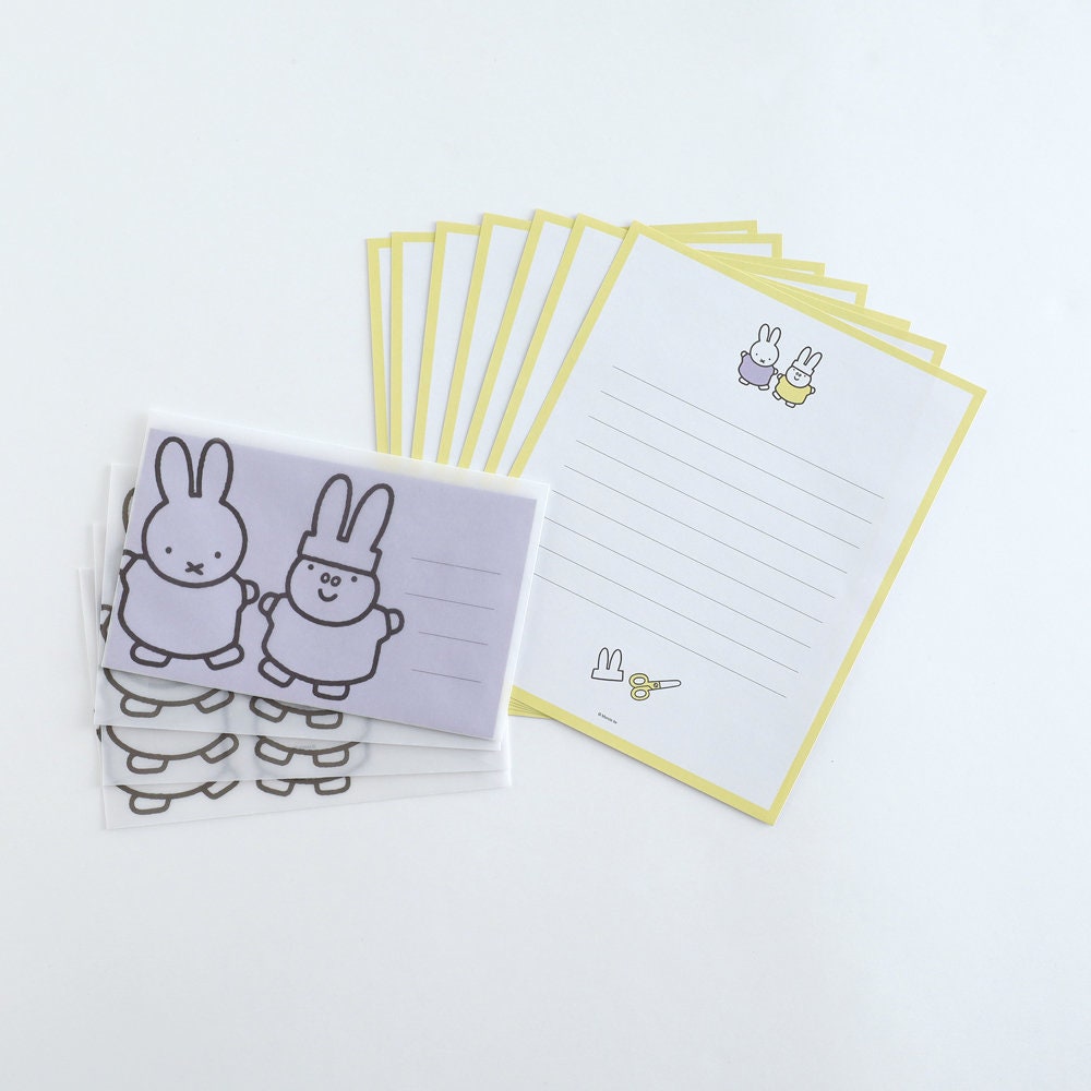 Miffy Letter Set 8 Sheets of Letter Papers, 4 Envelopes Made in Japan - Etsy
