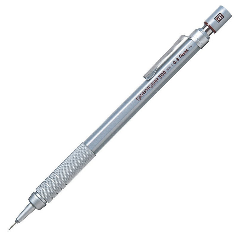 Pentel GRAPHGEAR 500 Mechanical Drafting Pencil, 0.3mm, 0.4mm 0.5mm, 0 ...