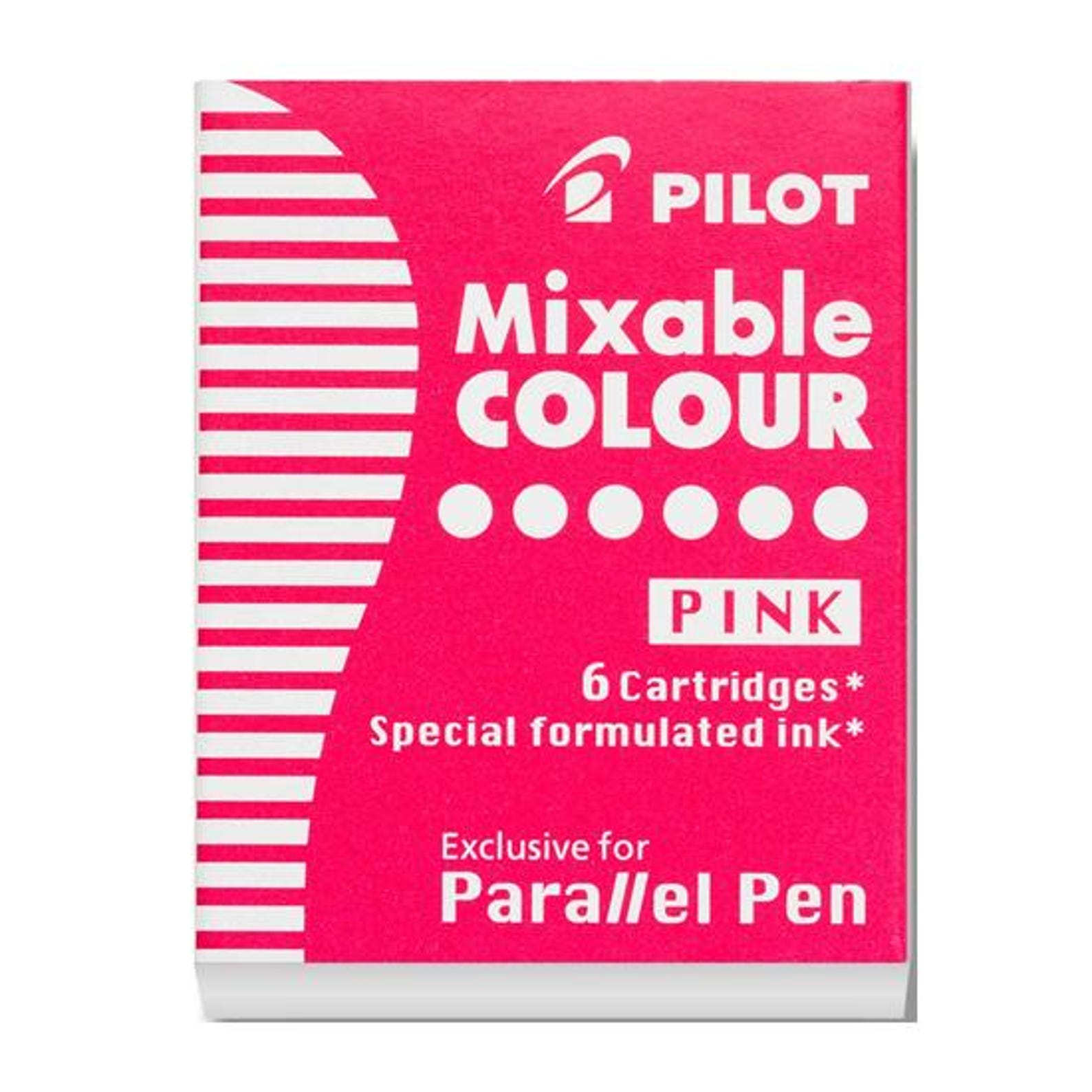 Pilot Ink Cartridge for Parallel Pens (6 Refills per Pack), Mixable ...