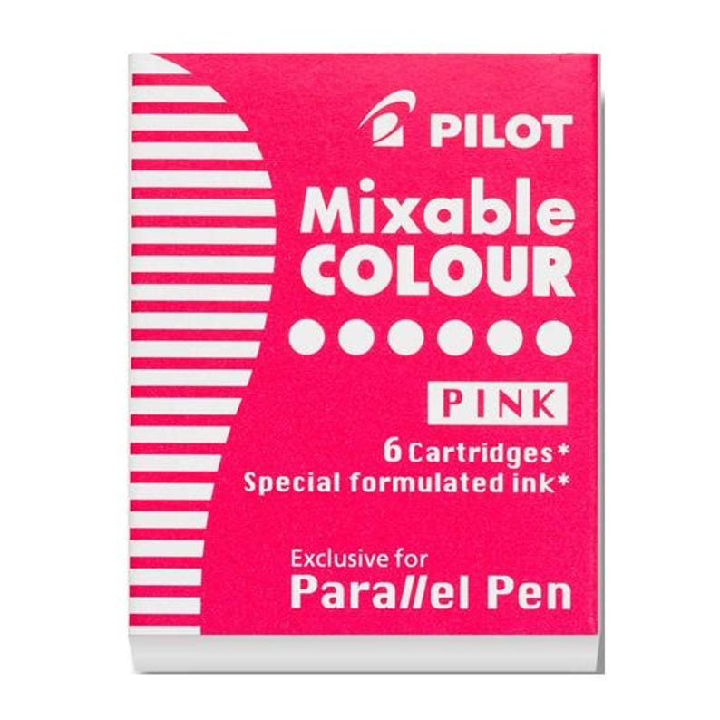 Pilot Ink Cartridge for Parallel Pens (6 Refills per Pack), Mixable ...