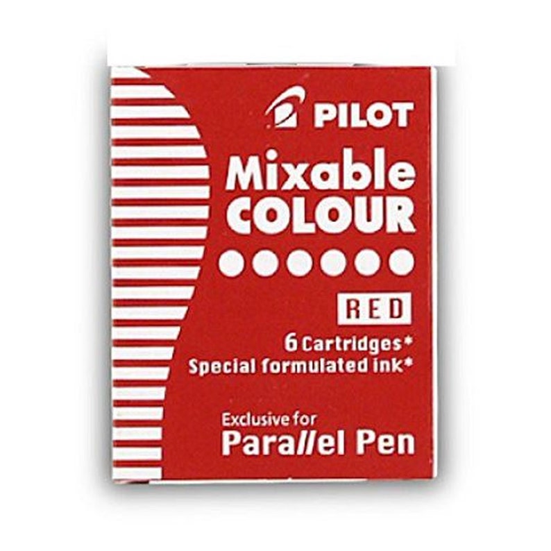 Pilot Ink Cartridge for Parallel Pens (6 Refills per Pack), Mixable ...