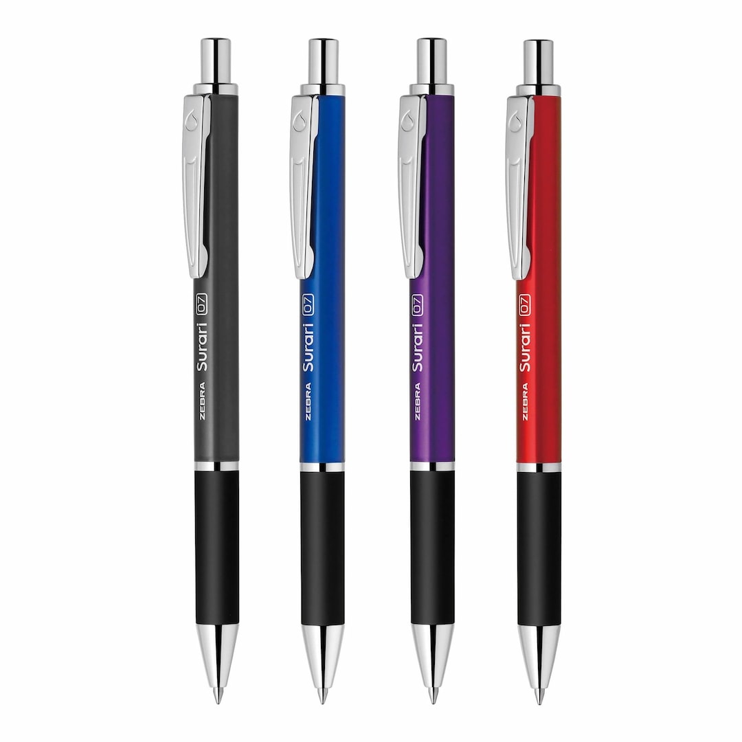 Metallic Body - Zebra Surari 300 Emulsion Black Ink 0.7mm Ballpoint Pen ...