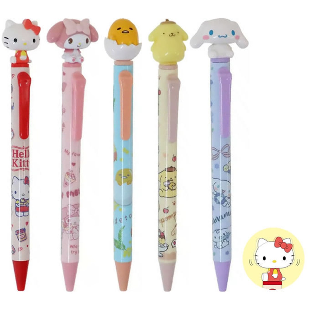 Made in Japan - Sanrio Bobblehead Mascot Black Ink Ballpoint Pen, Hello ...