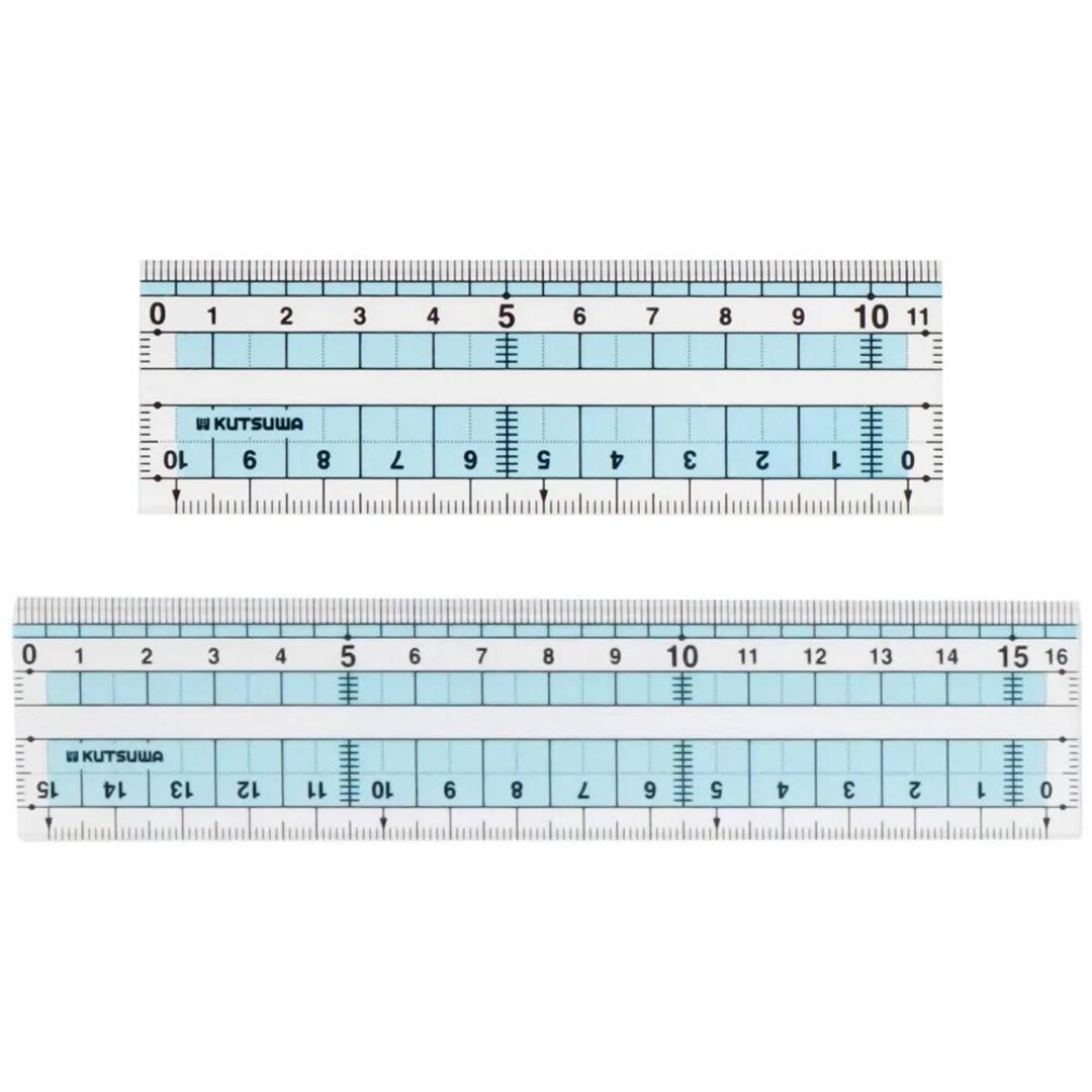 Kutsuwa Hiline Matte Straight Ruler, Range of Choice to Choose - 11cm ...