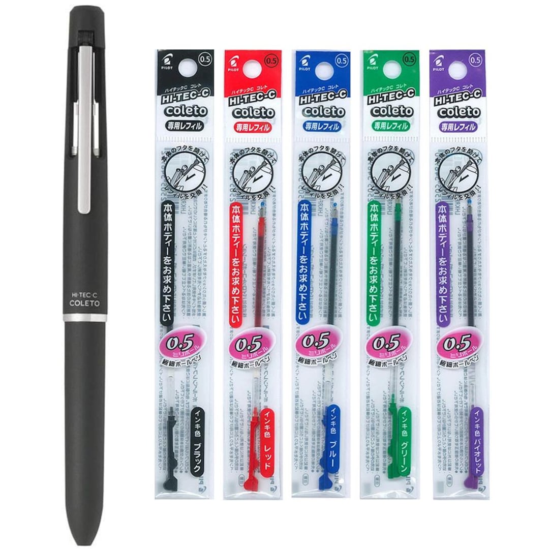 Pilot HI-TEC-C Coleto 1000 4-colour Pen Body (with 5pcs 0.5mm Refills ...