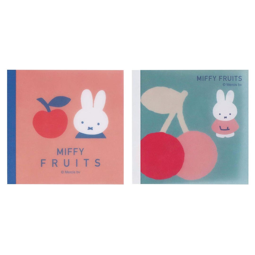 Made in Japan - Miffy Fruits Square Type Non-sticky Memo Pad, 100 ...