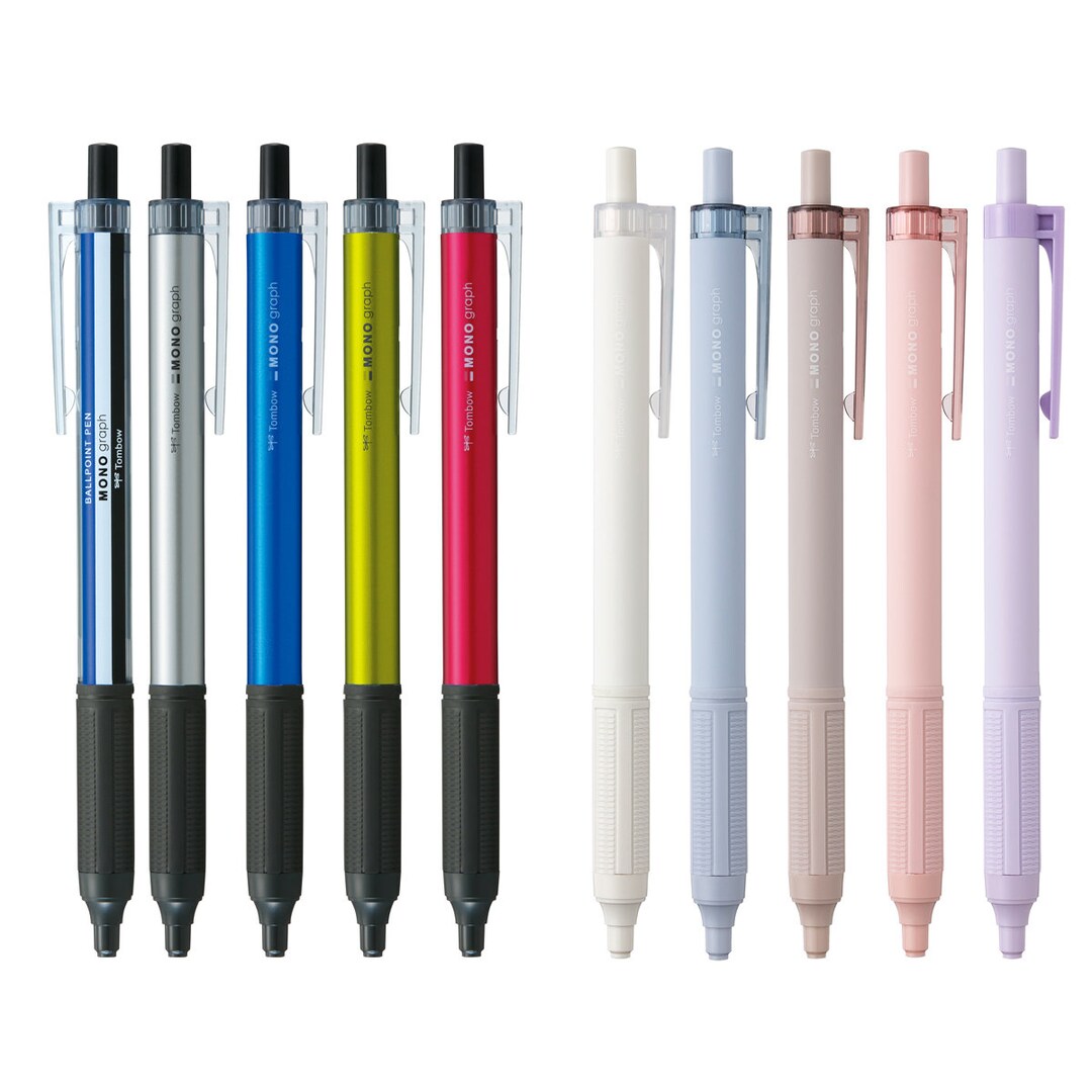 Tombow Mono Graph Lite 0.5mm Ballpoint Pen, Smooth Writing Pen for ...