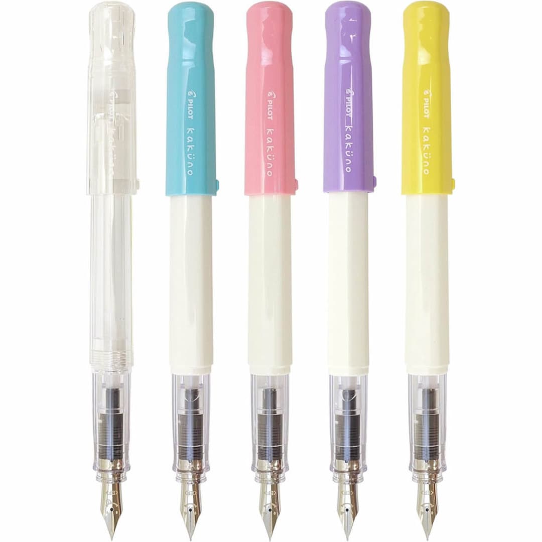 Pilot Kakuno FKA-1SR Fountain Pen (extra Fine Point), Smile Face Nib ...