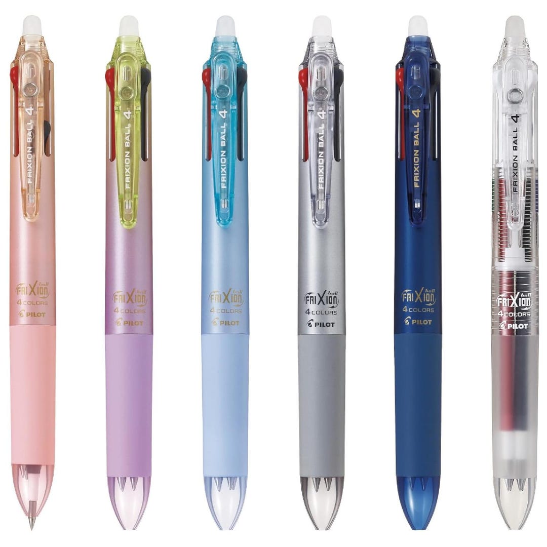 Japanese Design - Pilot FRIXION BALL 4 Erasable 0.38mm 4-colour ...