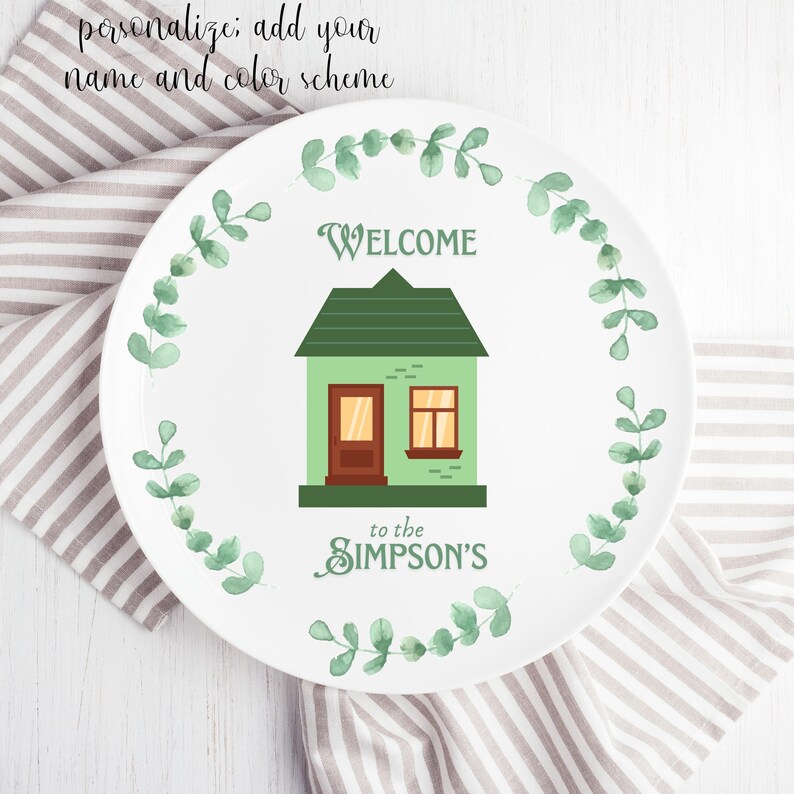 Handpainted Wedding Gift Plate,custom Wedding Gift, Ceramic Family ...