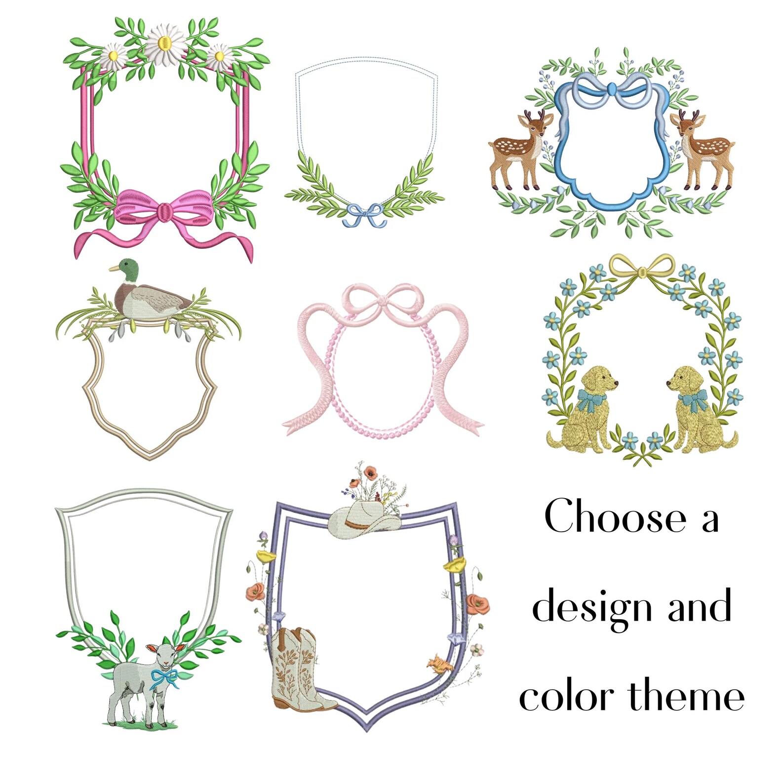 Custom Deer Embroidered Baby Banner: Monogrammed Birth Announcement - Etsy