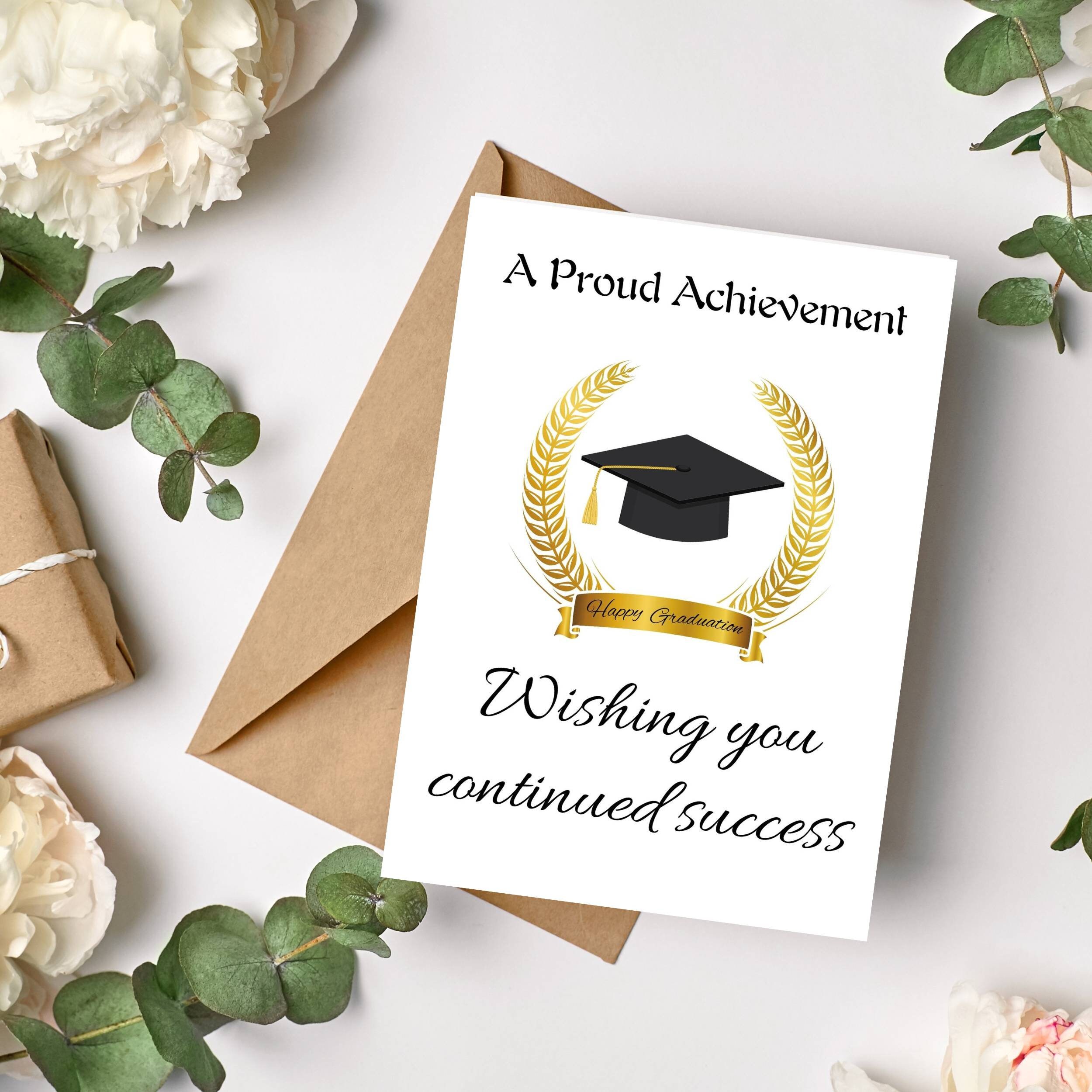 Graduation Card Digital Printable 4x6 and 5x7 Greeting - Etsy