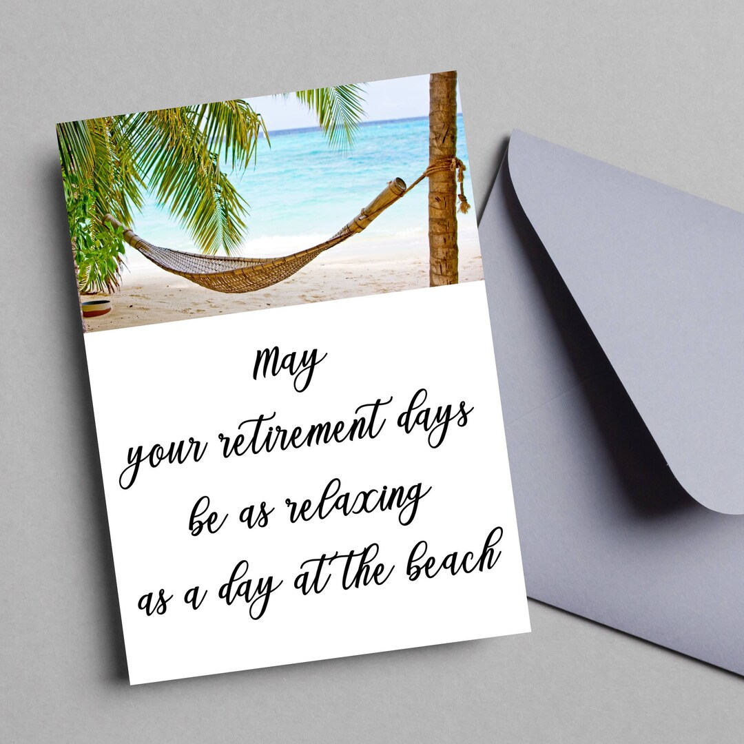 Happy Retirement Card Digital Printable 4x6 and 5x7 - Etsy