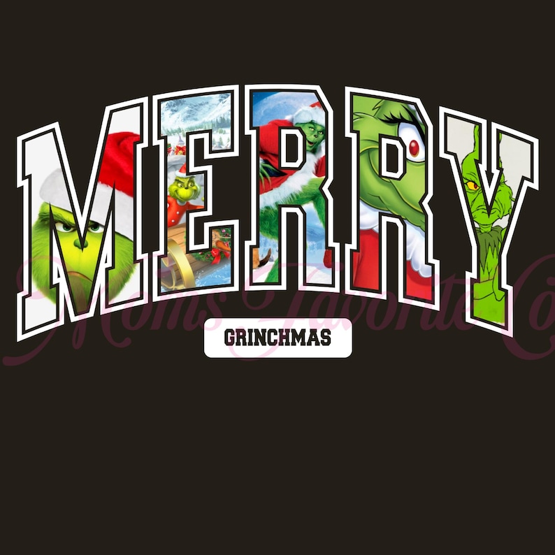 MERRY GRINCHMAS PNG; Dtf; Trending; 2024; Grinch Christmas; Sublimation ...