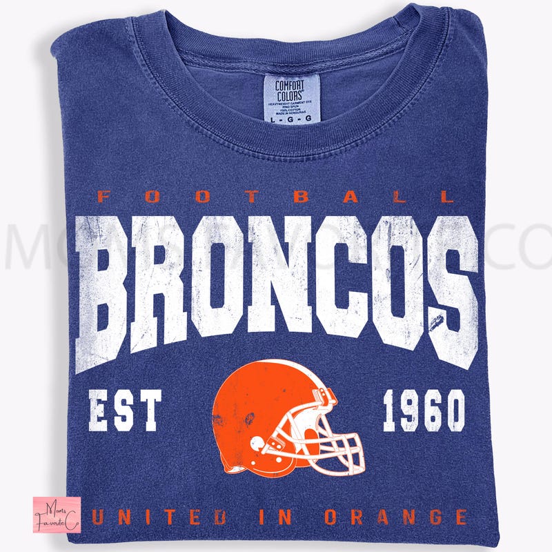 Denver Broncos Dtf Prints - Etsy