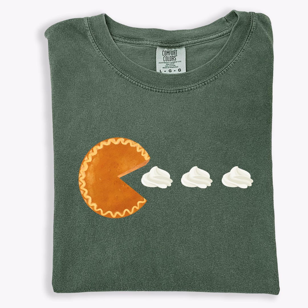 Pumpkin Pie; PACMAN; Thanksgiving; 2 Pngs Included; Distressed; Funny ...